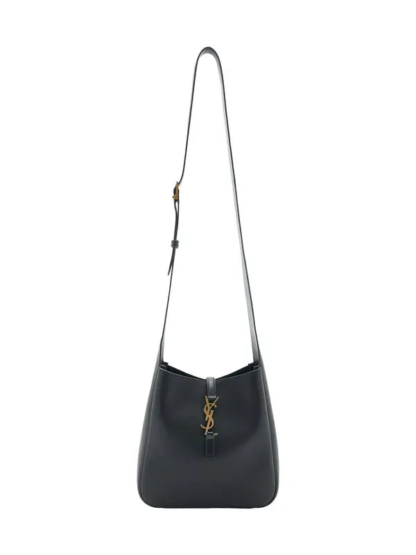 Saint Laurent Le 5 A 7 Leather Crossbody Bag - Black