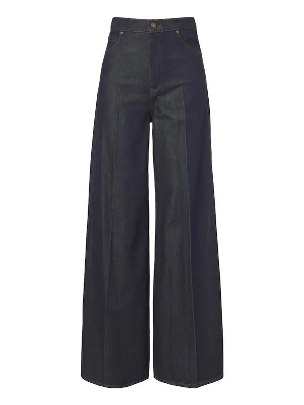 Max Mara High-rise Wide-leg Jeans - Blue