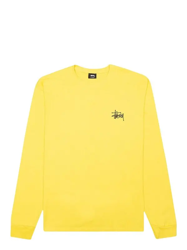 StÜssy Long Sleeve Tee - Yellow