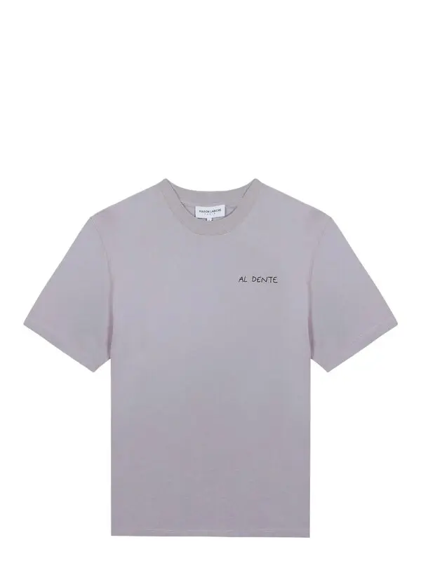 Maison Labiche Short Sleeve Embroidered T-shirt - Gray