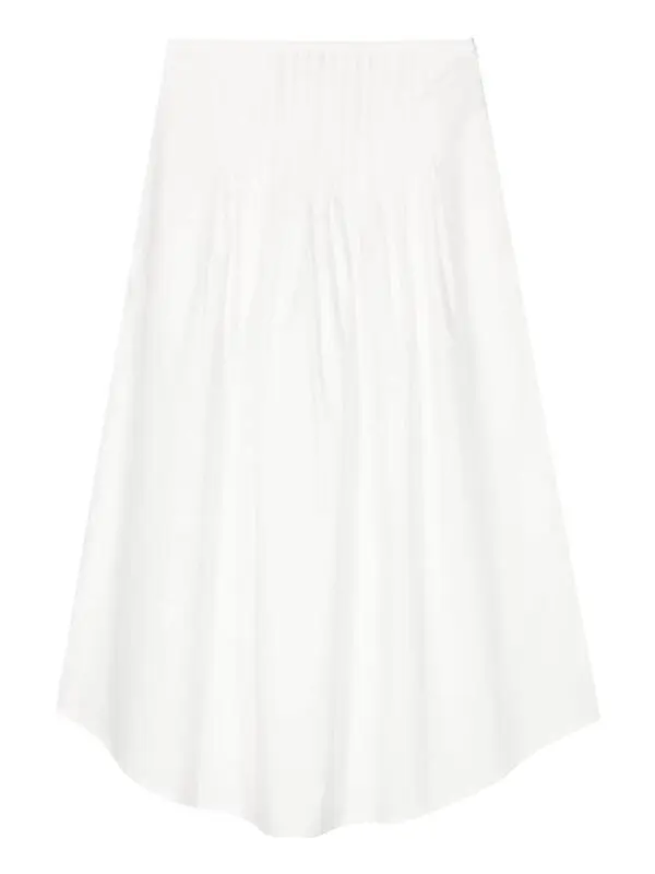 A.p.c. Pleated Midi Skirt - White