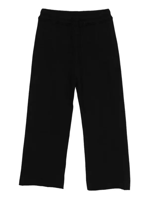THOM KROM Drawstring Track Pants With Raw Hem - Black