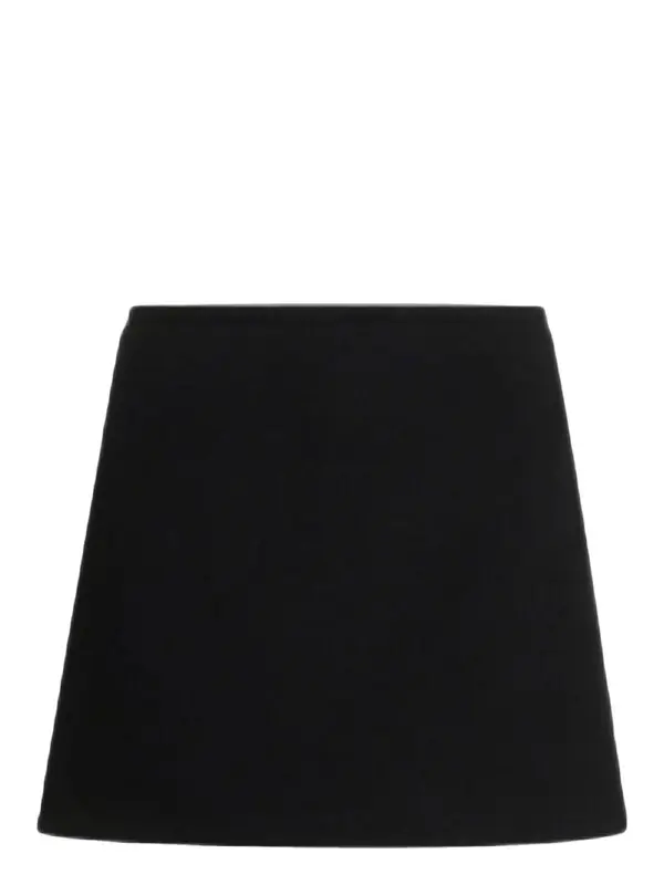 PATOU Mid-rise A-line Mini Skirt - Black