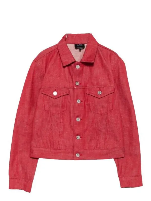 A.p.c. Denim Jacket - Red