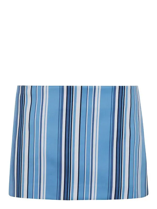 THE FRANKIE SHOP Hera Striped Mini Skirt - Blue