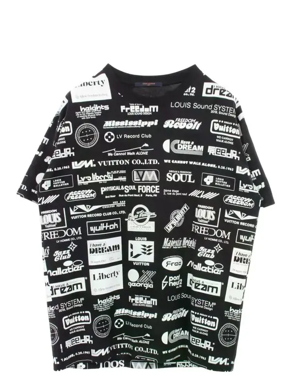 LOUIS VUITTON 2010s Logo-print T-shirt - Black