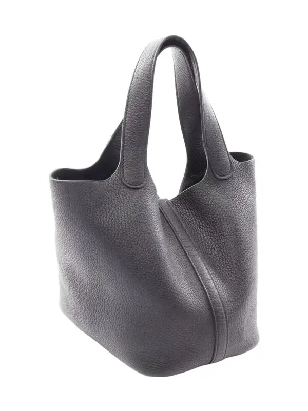 Hermès Clemence Leather Tote Bag - Black