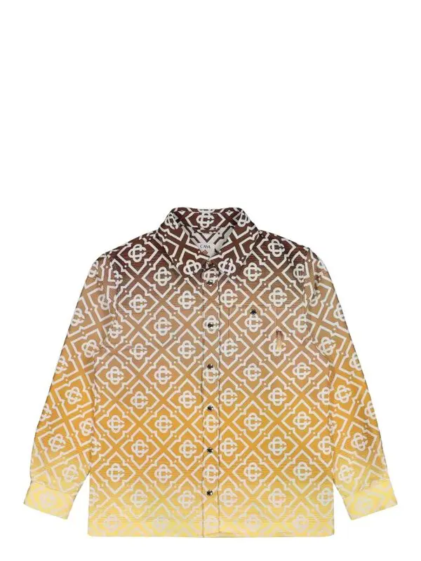 Casablanca Monogram Bouclé Jacket - Brown