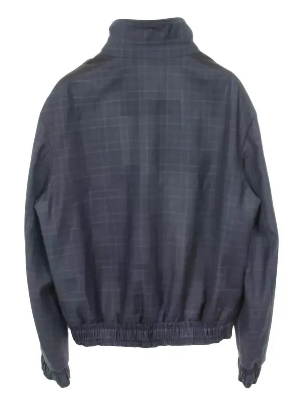 LOUIS VUITTON Glen Check Blouson Jacket - Blue