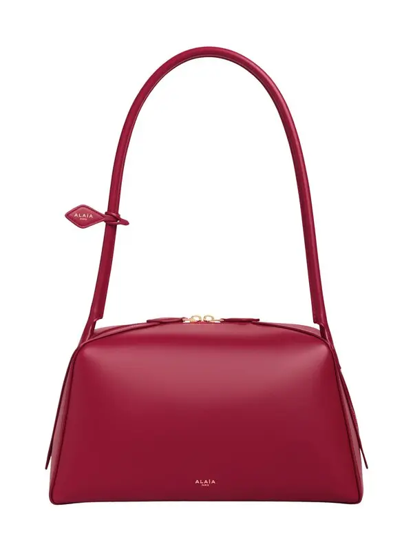 Alaïa Le Bouledogue Leather Shoulder Bag - Red
