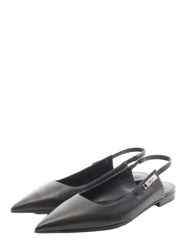 Hermès Kelly Buckle Slingback Shoes - Black