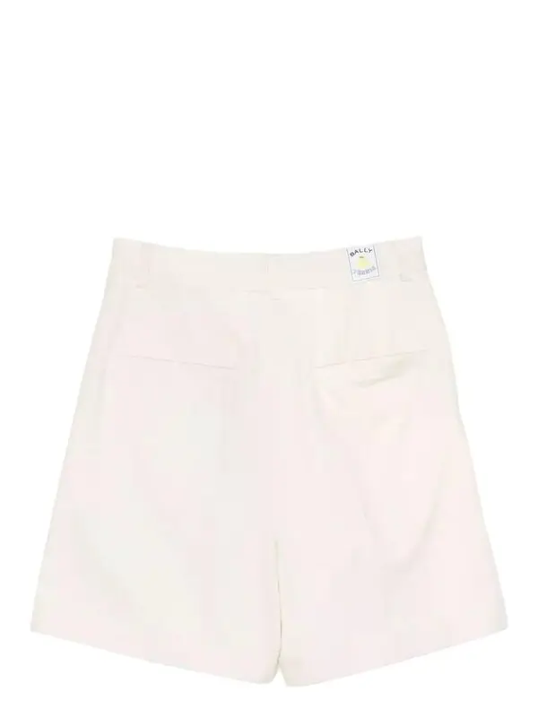 Bally Pleated Turn-up Shorts - Neutrals