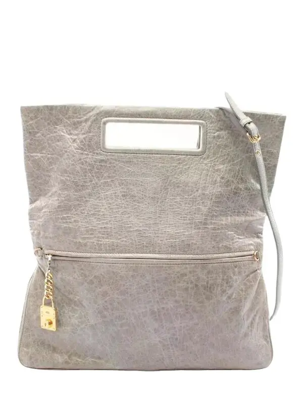 Miu Miu Nappa Charm Handbag - Grey