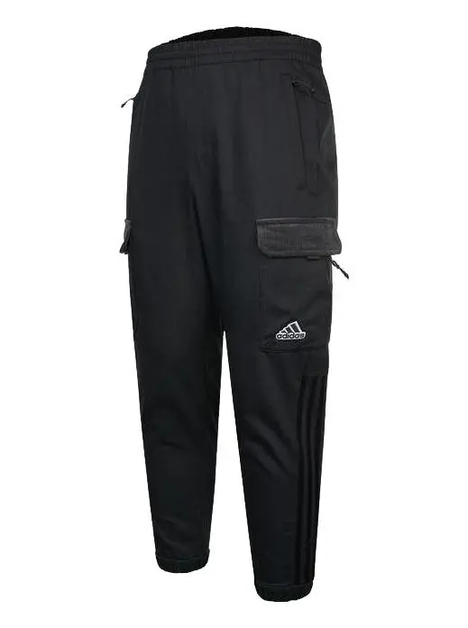 Adidas Cargo Pocket Elastic Waistband Casual Sports Pants/trousers/joggers Black - Multi-color