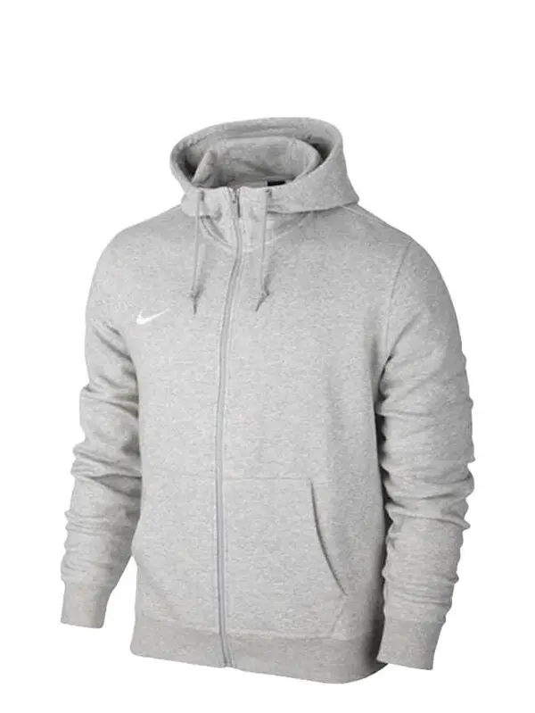 Nike Team Club Full-zip Hooded Jacket - Grey