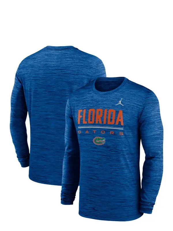 JORDAN BRAND Florida Gators Sideline Velocity Dri-fit Long Sleeve T-shirt - Royal
