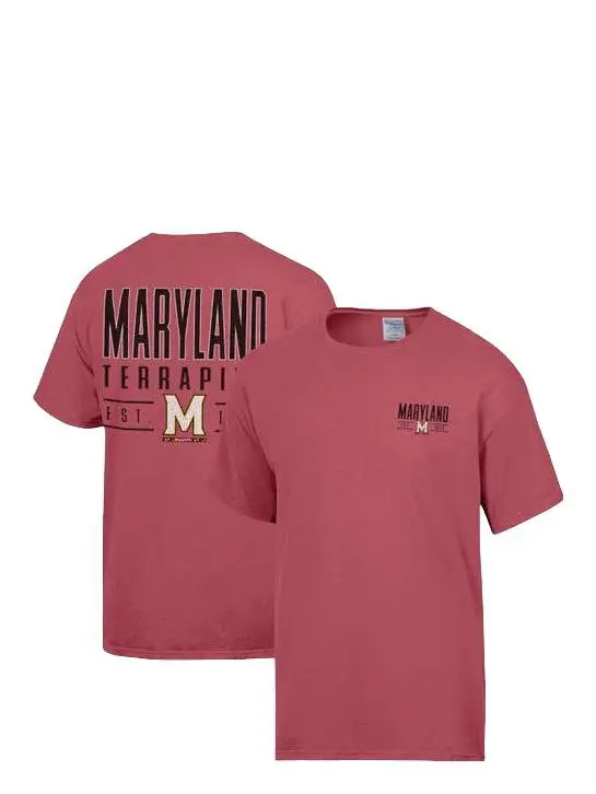 COMFORTWASH Maryland Terrapins Big Name T-shirt - Red