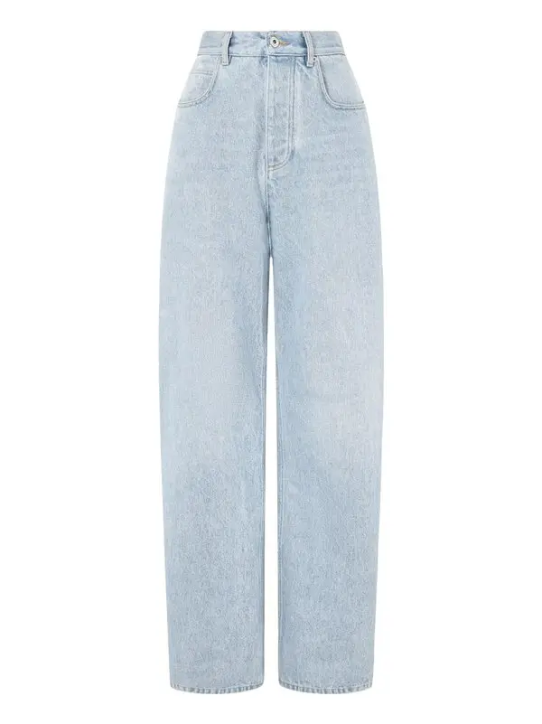 Bottega Veneta Sky High-rise Wide-leg Jeans - Blue