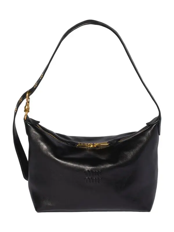 Miu Miu Spirit Nappa Leather Bag - Black