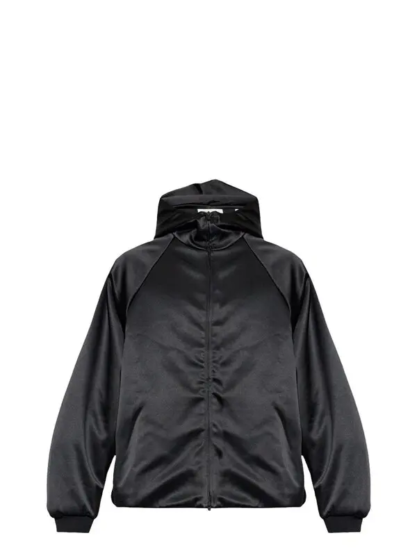 Fear Of God Hooded Zip-up Bomber Jacket - Black