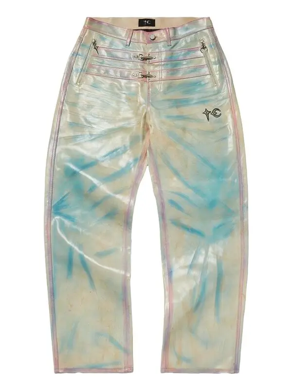 THUG CLUB Skin Bio Soldier Leather Pants - Multi