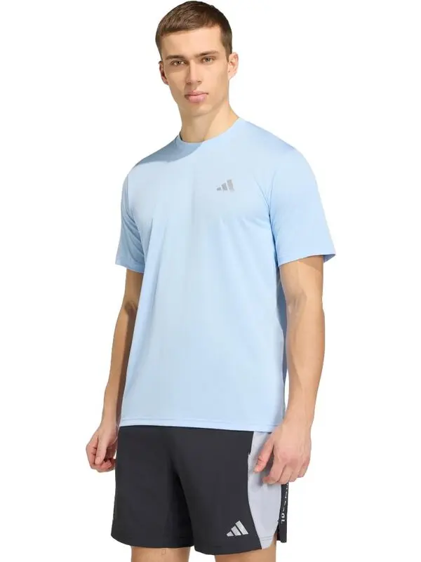 Adidas Train Essentials Training Tee - Glow Blue / Reflective Silver