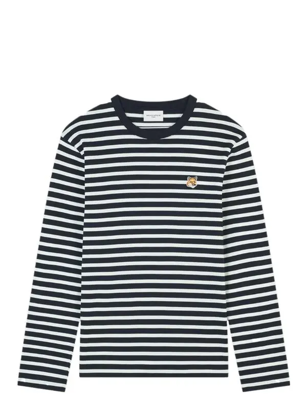 Maison Kitsuné Striped Long-sleeved T-shirt - Multicolor