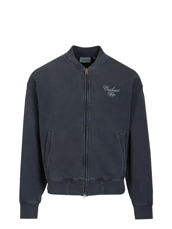 Carhartt Long Sleeve Casual Zip-up Jacket With Embroidered Chest Detail - Multi-color