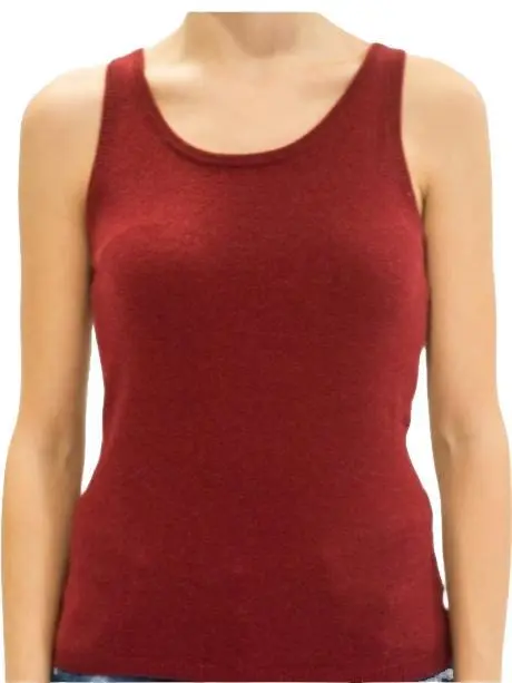 Lela Rose Crew Neck Vest - Red