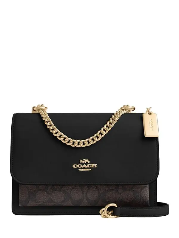 COACH Logo Cross-body Bag - Walnut/black