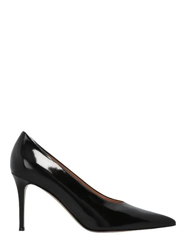 GIANVITO ROSSI Robbie Pointed Toe Stiletto Pumps - Black