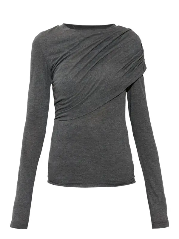 Isabel Marant Étoile Draped Long-sleeved Top - Grey