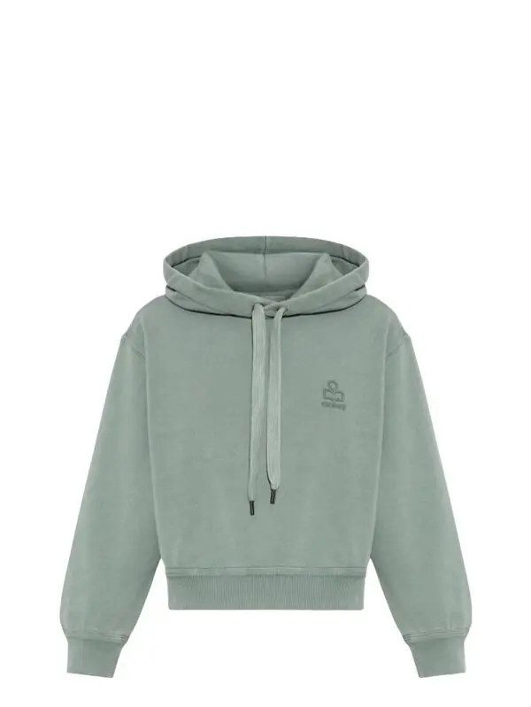 Isabel Marant Étoile Salmy Logo Hoodie - Gray