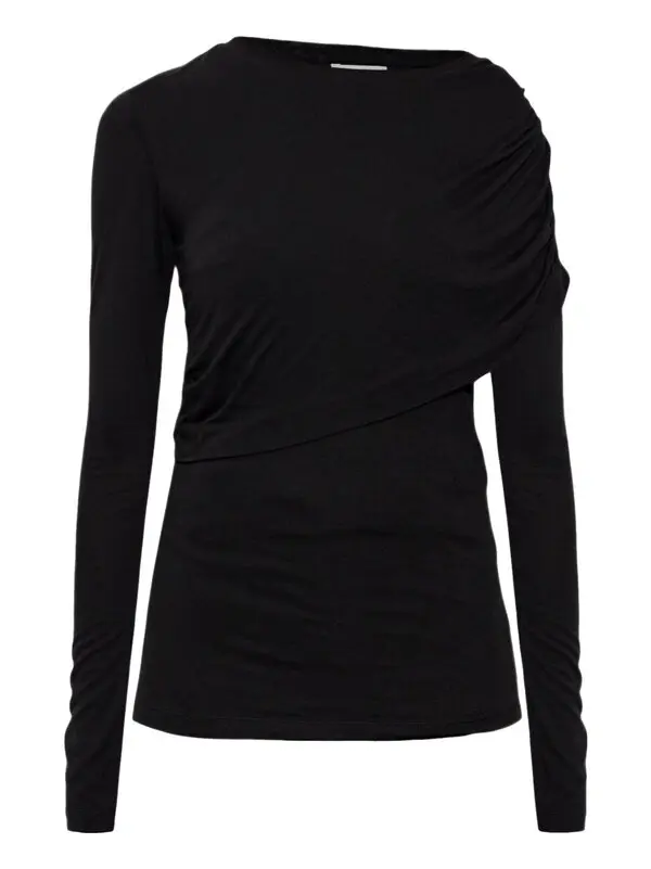 Isabel Marant Étoile Draped Long-sleeved Top - Black