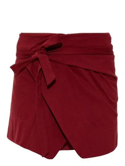 Isabel Marant Étoile Asymmetrical Knotted Skirt - Red