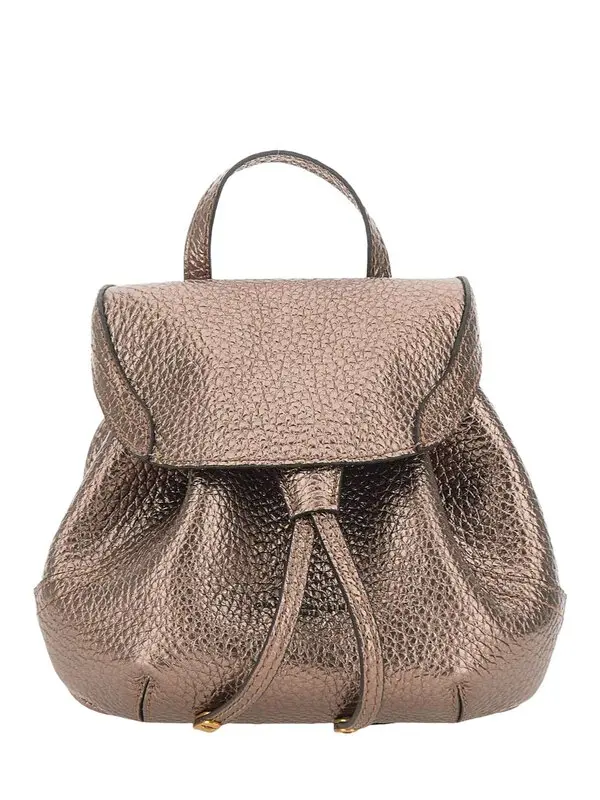 GIANNI CHIARINI Violette Hammered Leather Backpack - Nude