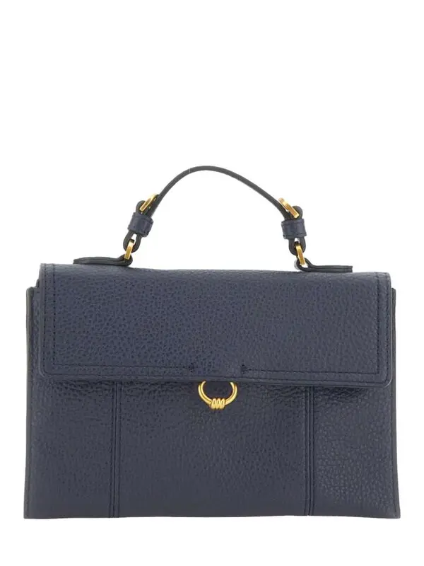 GIANNI CHIARINI Vicky Pebbled Leather Handbag - Black