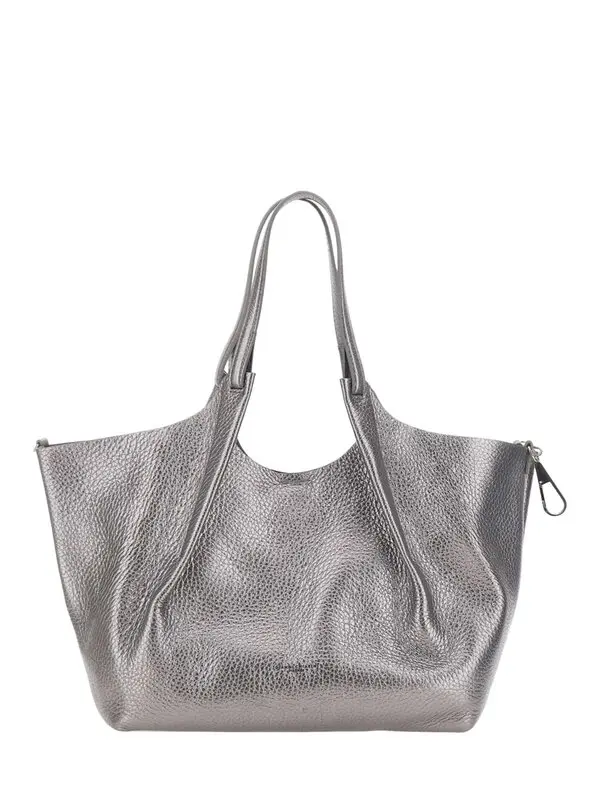 GIANNI CHIARINI Double-handled Handbag With Logo Detail - Gray