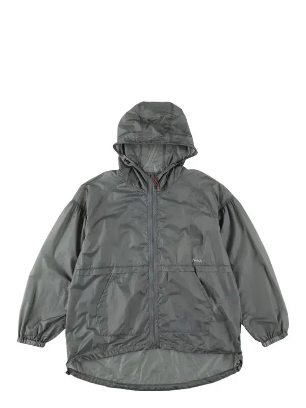 NANGA Hooded Casual Jacket With Zip-up Closure - Gray