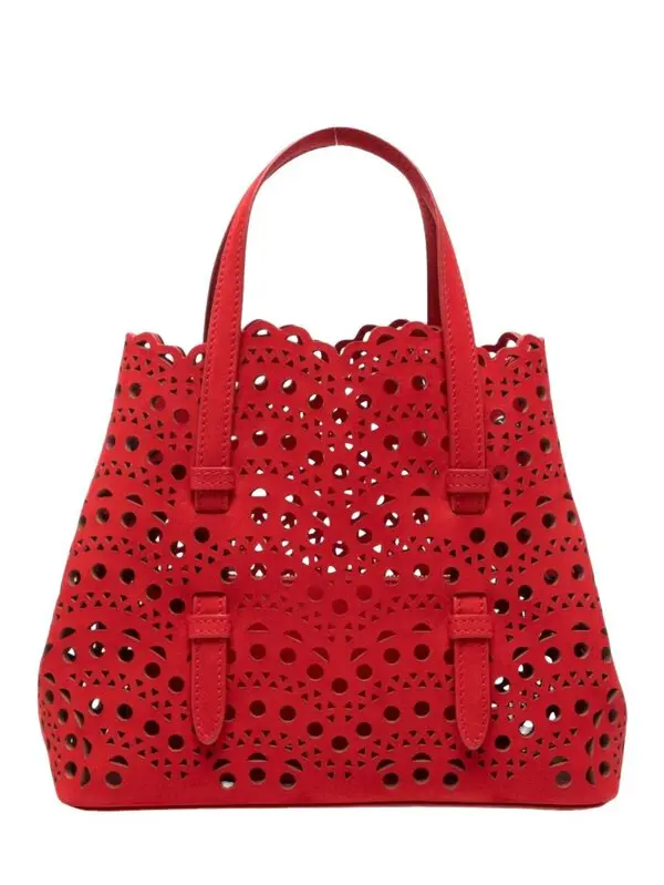 Alaïa Mina 20 Cut-out Top Handle Bag - Red