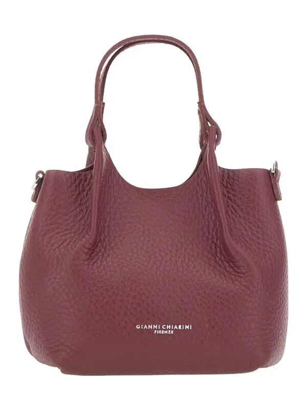 GIANNI CHIARINI Dua Grainy Handbag - Red