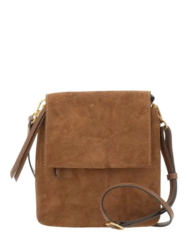 GIANNI CHIARINI Suede Shoulder Bag - Brown