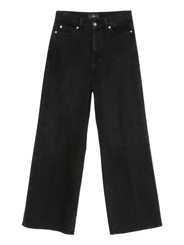 7 For All Mankind Lotta Jeans Wide Leg - Black