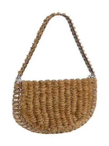 Rabanne Chain-strap Shoulder Bag - Brown