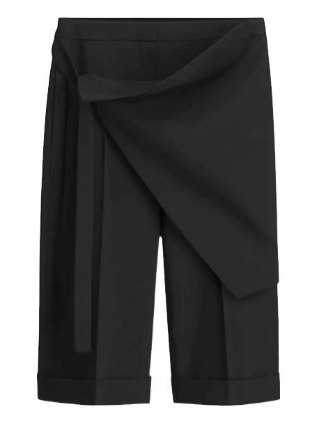 Dior Pleated Capri Pants - Black