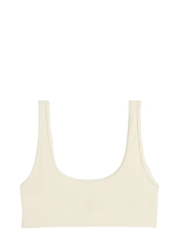 TOTEME U-neck Bikini Top - White
