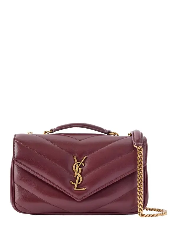 Saint Laurent Chain Shoulder Bag With Top Handle - Red