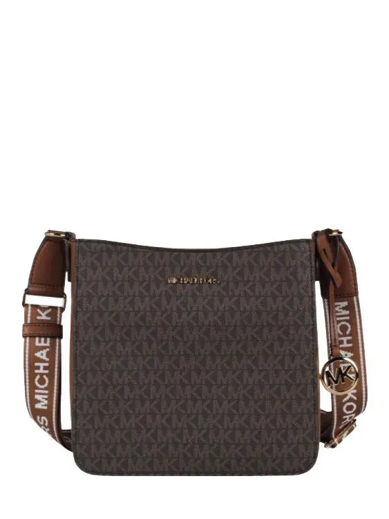 Michael Kors Jet Set Travel Small Signature Logo Messenger Bag - Black