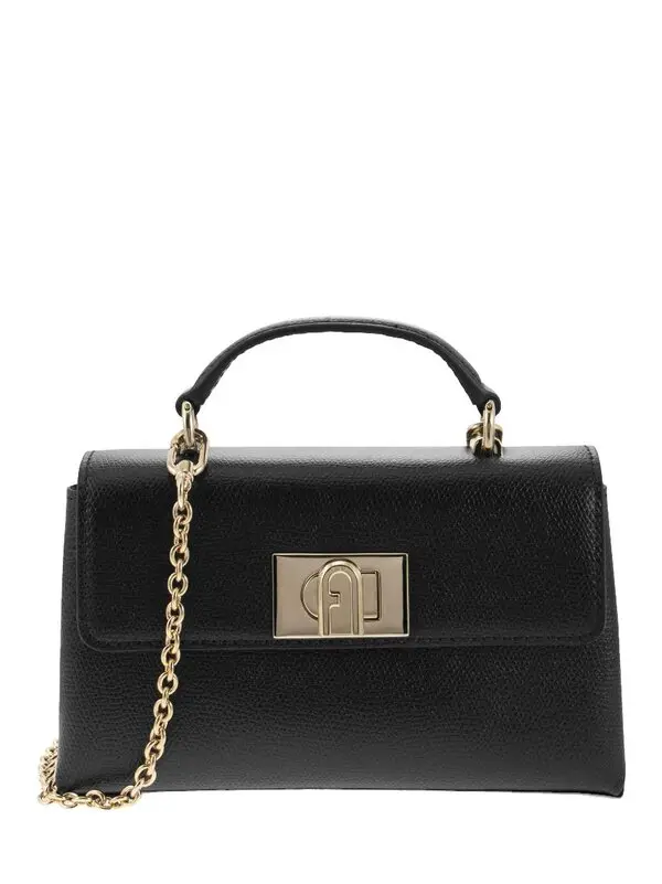 Furla 1927 Chain-linked Mini Tote Bag - Black