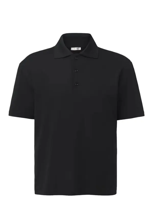 THE ROW Cashmere Polo Shirt - Black